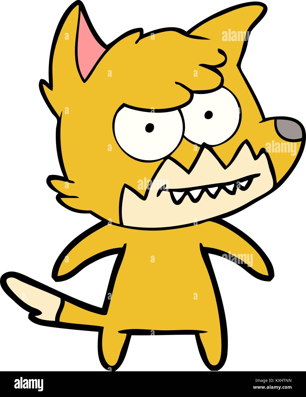 cartoon grinning fox Stock Vector Image & Art - Alamy