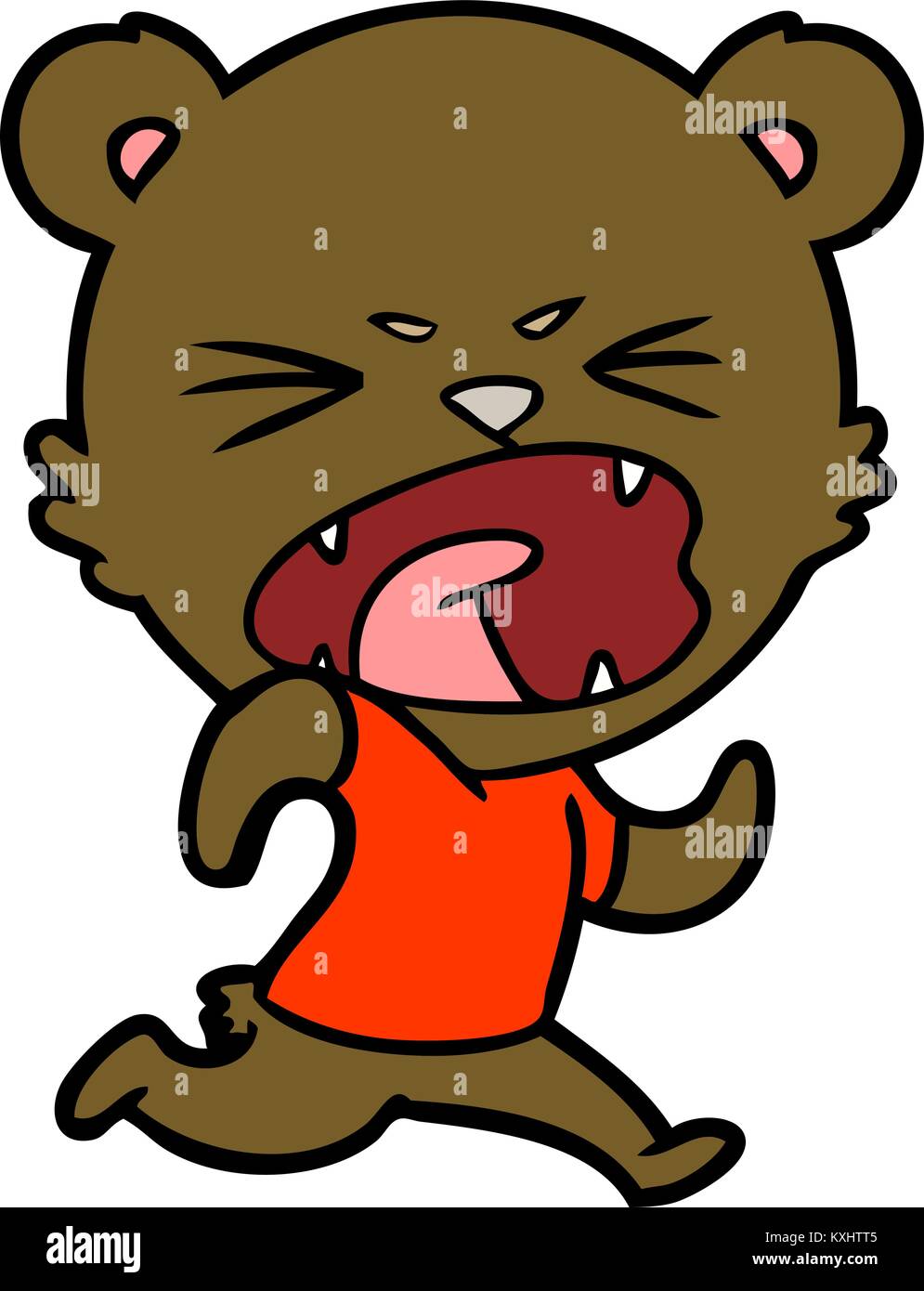 Angry bear running hi-res stock photography and images - Alamy