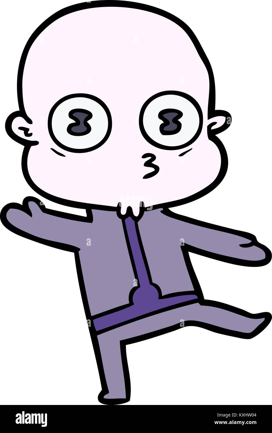 Bald man dancing Stock Vector Images - Alamy