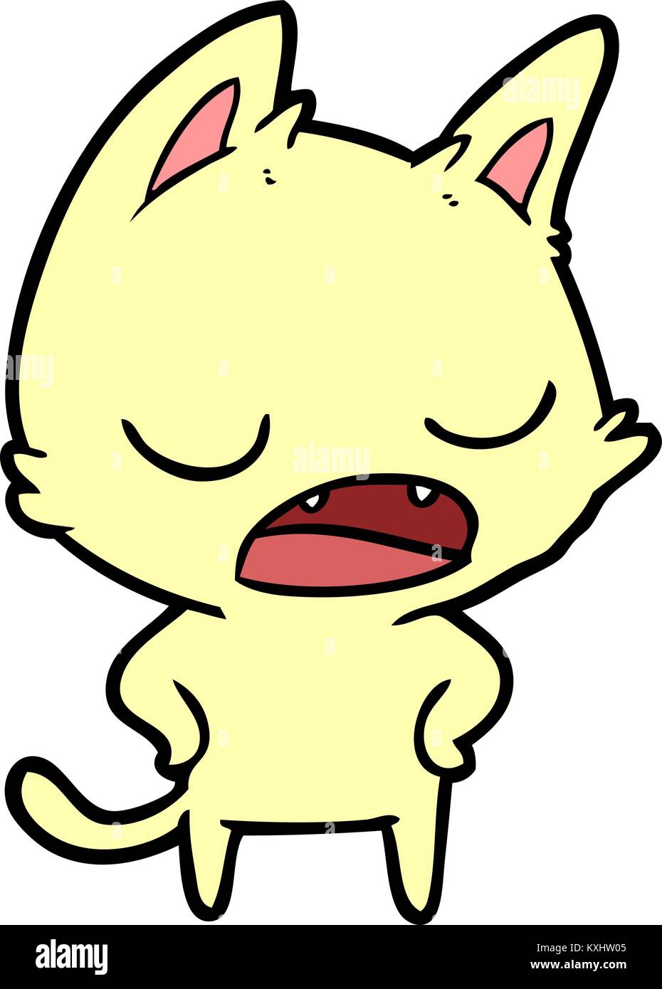 talking cat cartoon Stock Vector Image & Art - Alamy