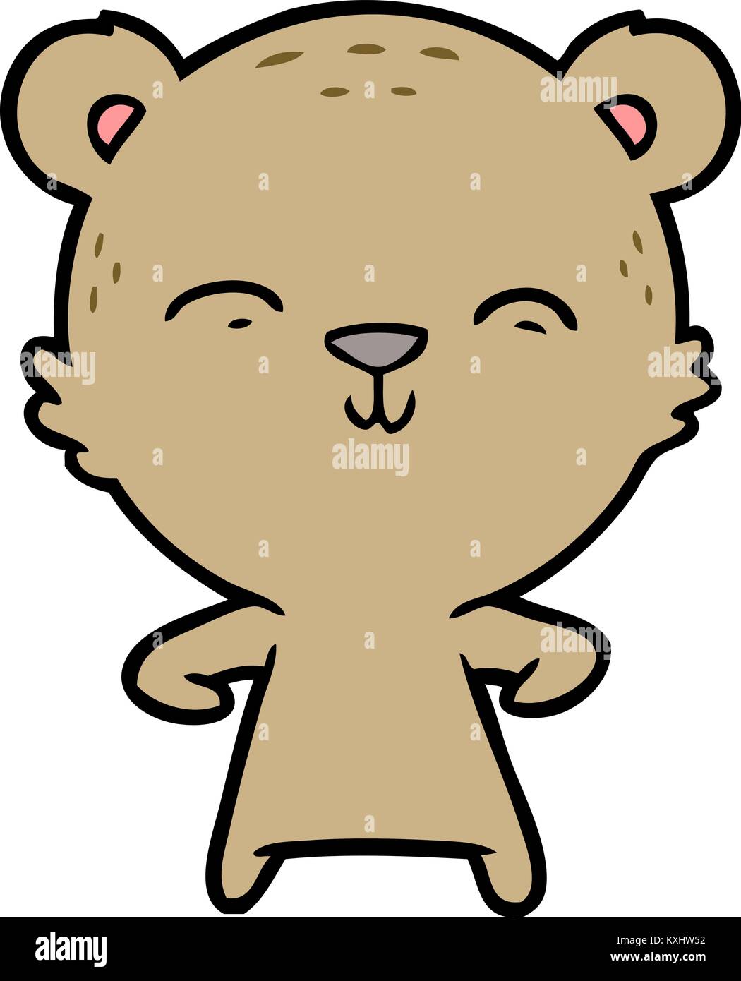 happy cartoon bear Stock Vector Image & Art - Alamy