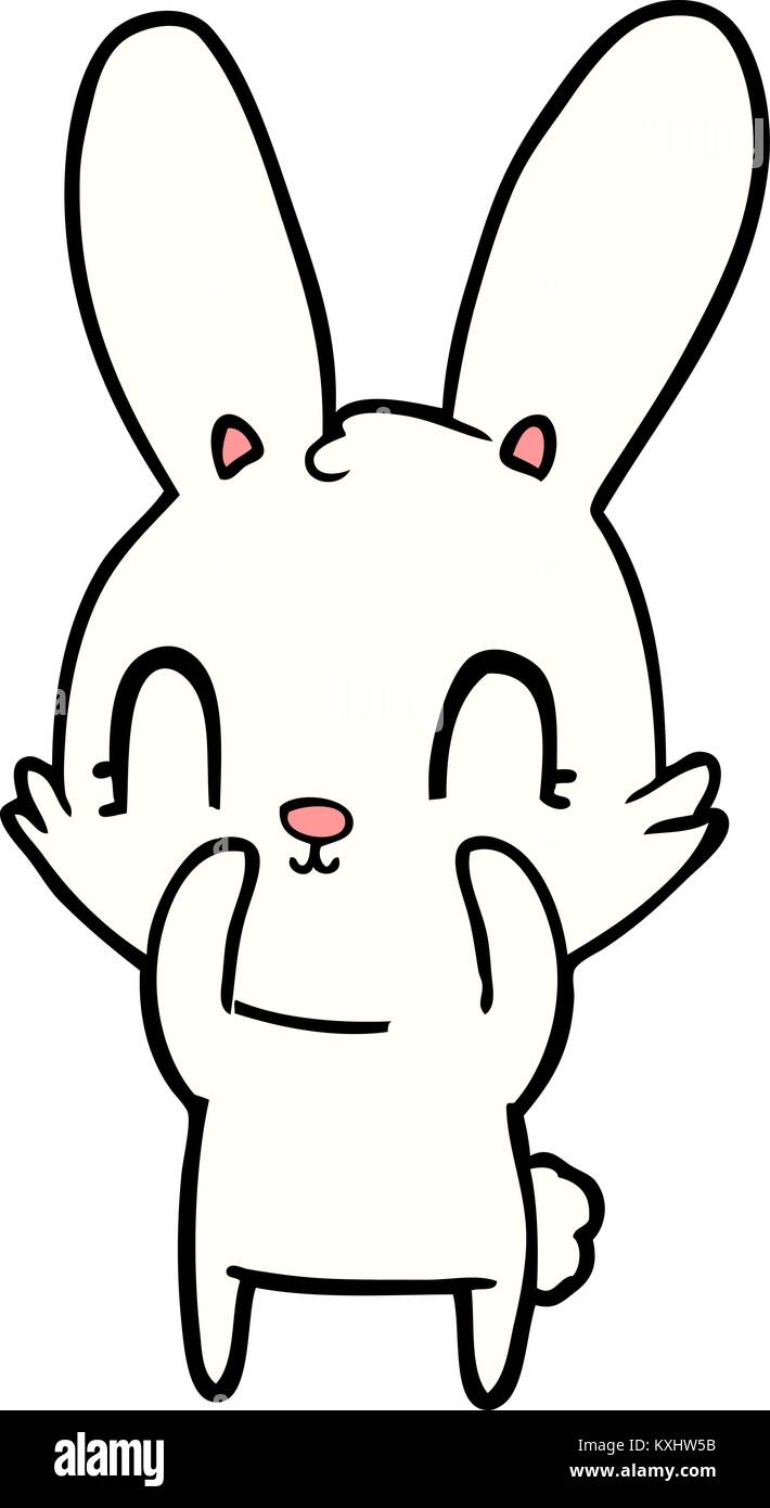 cute cartoon rabbit Stock Vector Image & Art - Alamy