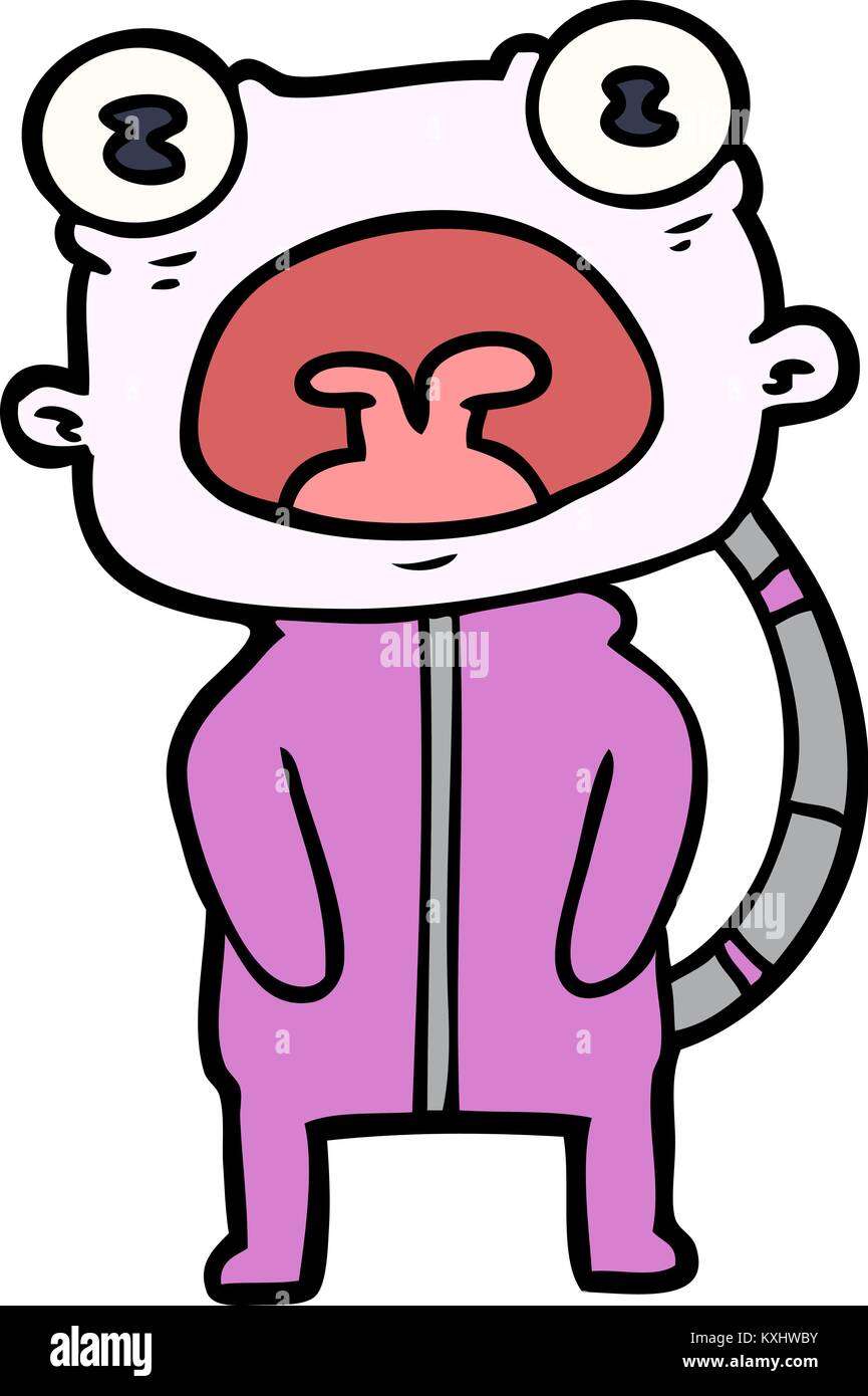 cartoon weird alien communicating Stock Vector Image & Art - Alamy