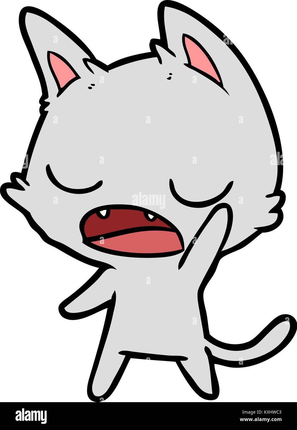 talking cat cartoon Stock Vector Image & Art - Alamy