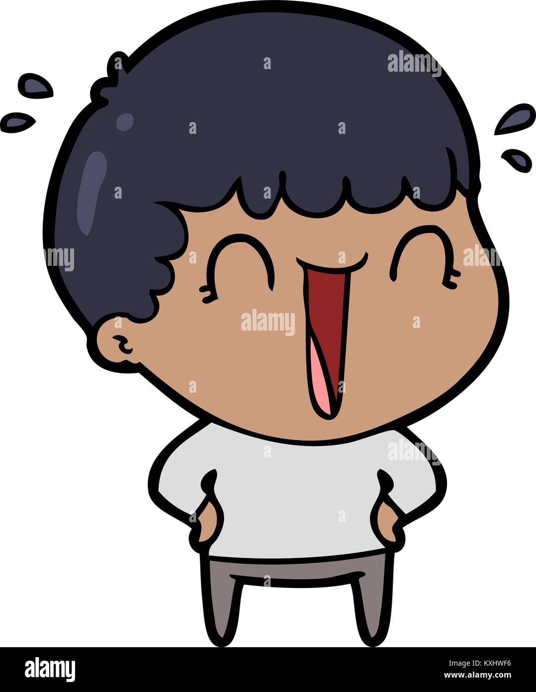 laughing cartoon man Stock Vector Image & Art - Alamy