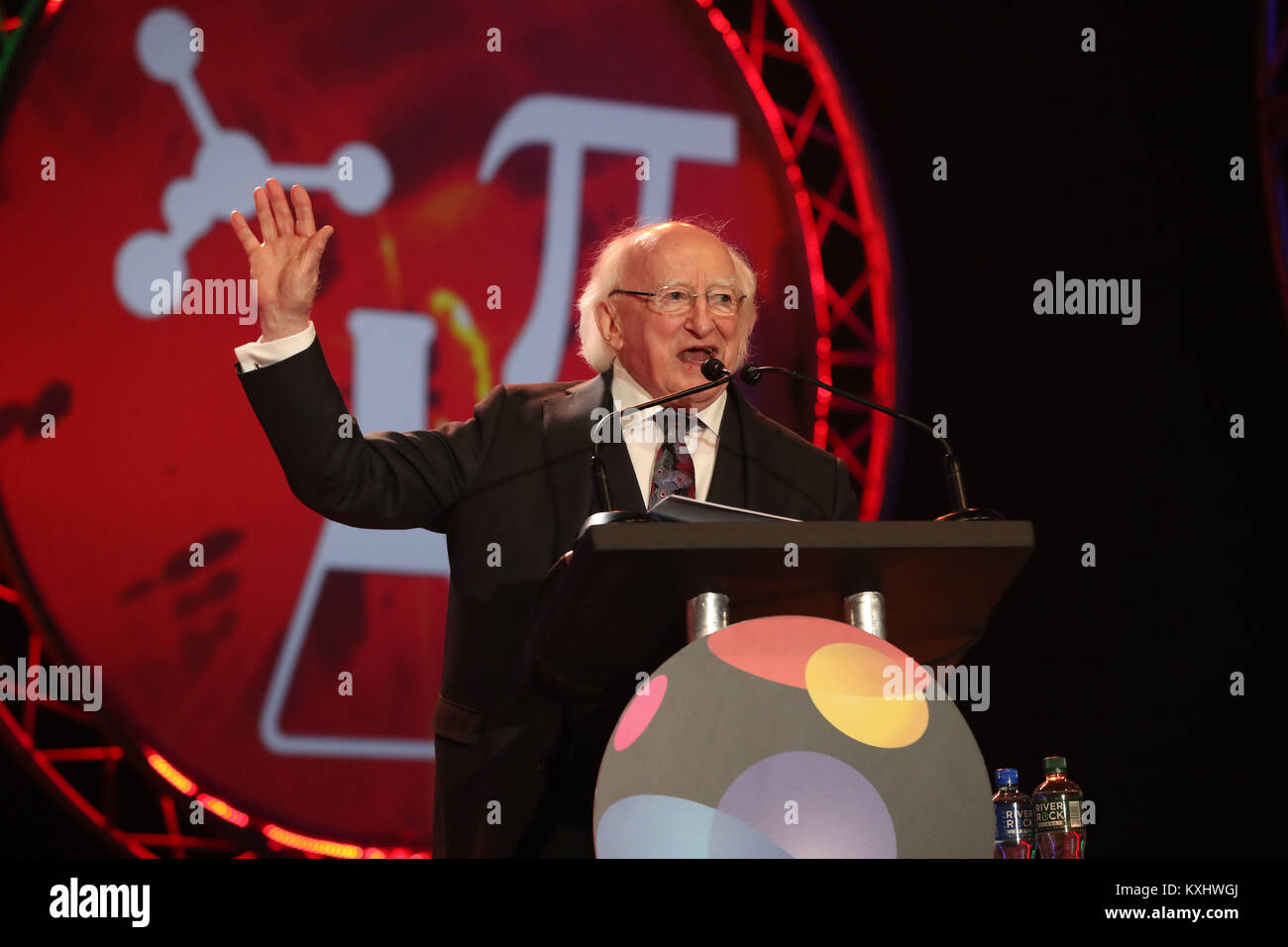 President Michael D Higgins officially opens the BT Young Scientist and ...