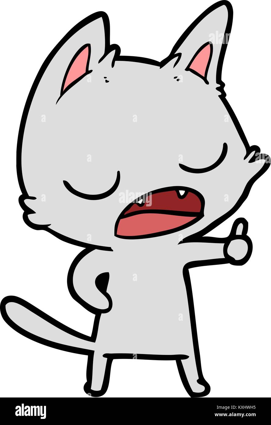 talking cat cartoon Stock Vector Image & Art - Alamy