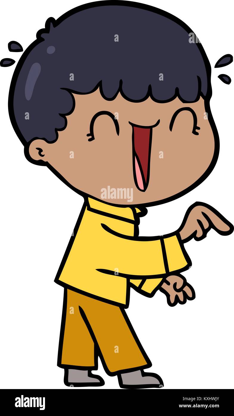 laughing cartoon man pointing finger Stock Vector Image & Art - Alamy