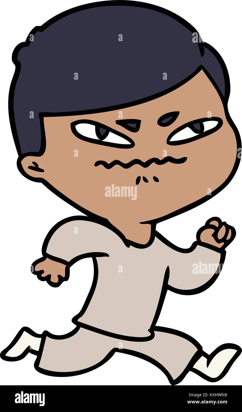 cartoon angry man Stock Vector Image & Art - Alamy