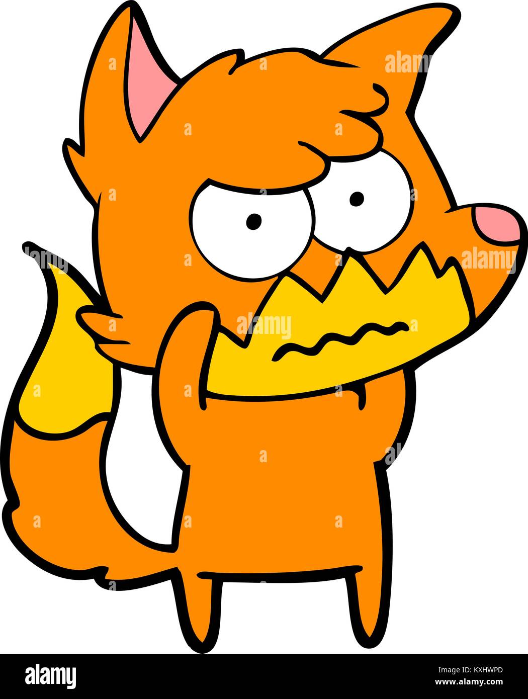 cartoon annoyed fox Stock Vector Image & Art - Alamy