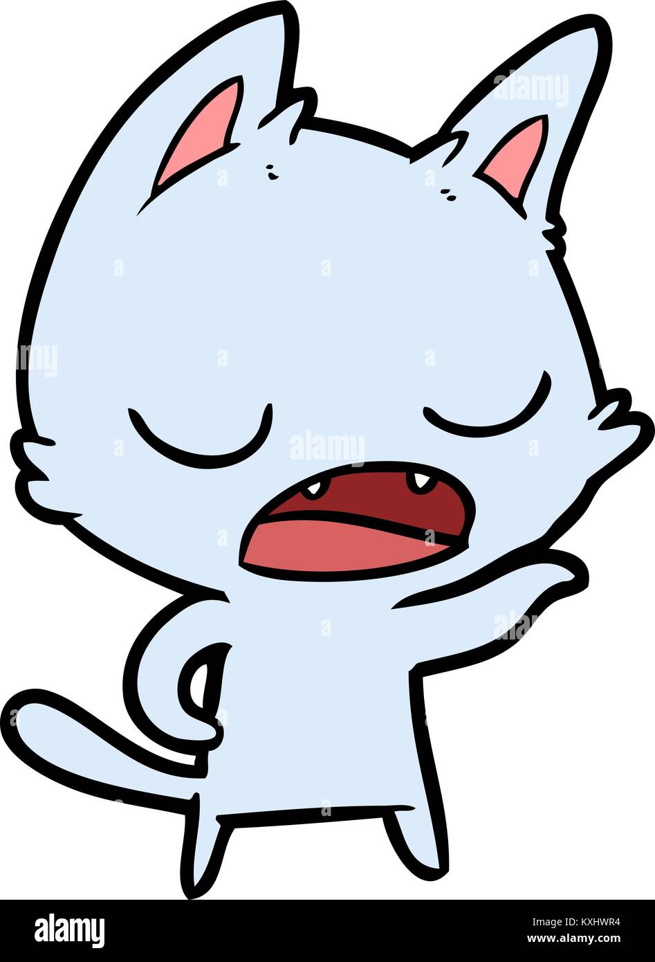 talking cat cartoon Stock Vector Image & Art - Alamy