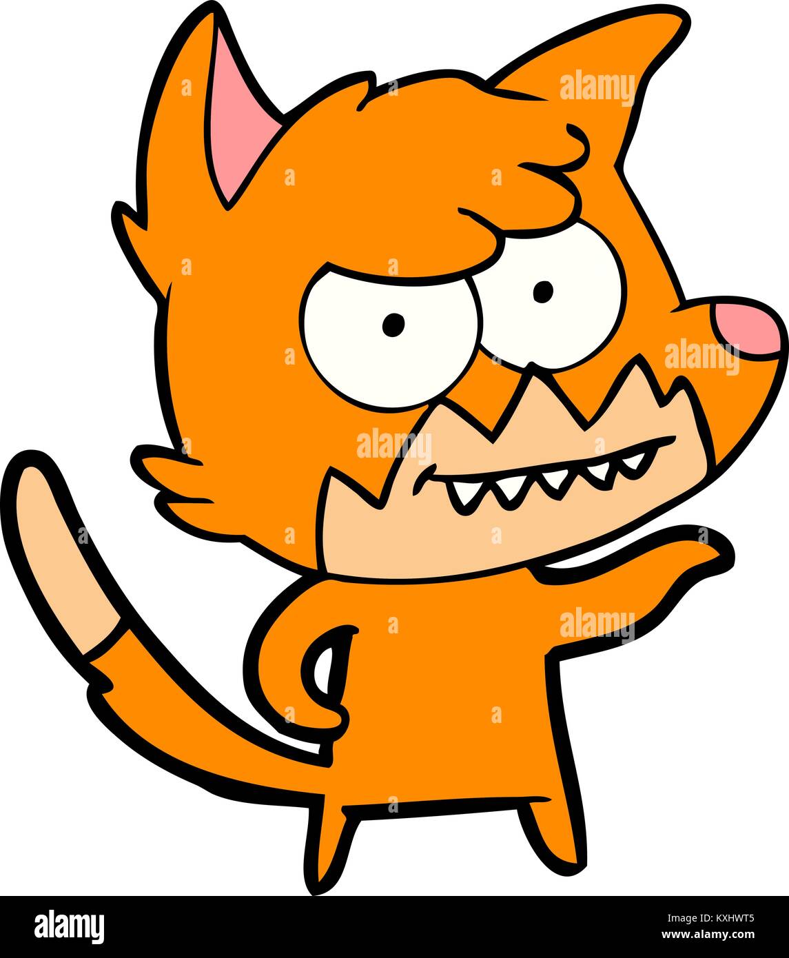 cartoon grinning fox Stock Vector Image & Art - Alamy
