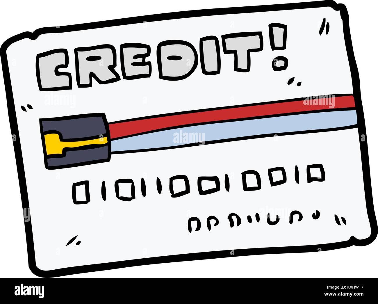 cartoon credit card Stock Vector Image & Art - Alamy
