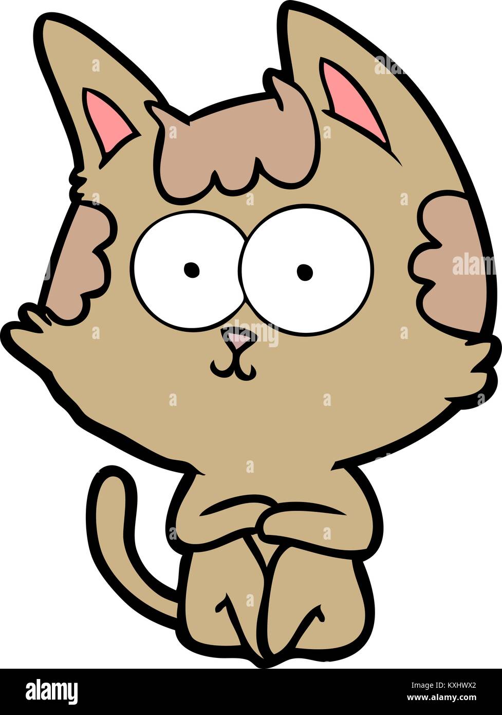 happy cartoon cat Stock Vector Image & Art - Alamy
