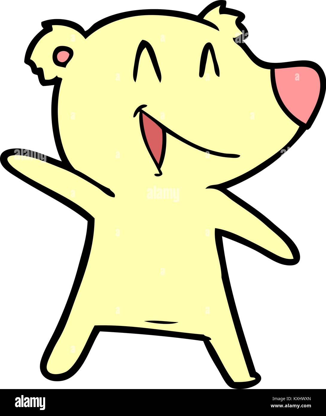 laughing bear cartoon Stock Vector Image & Art - Alamy