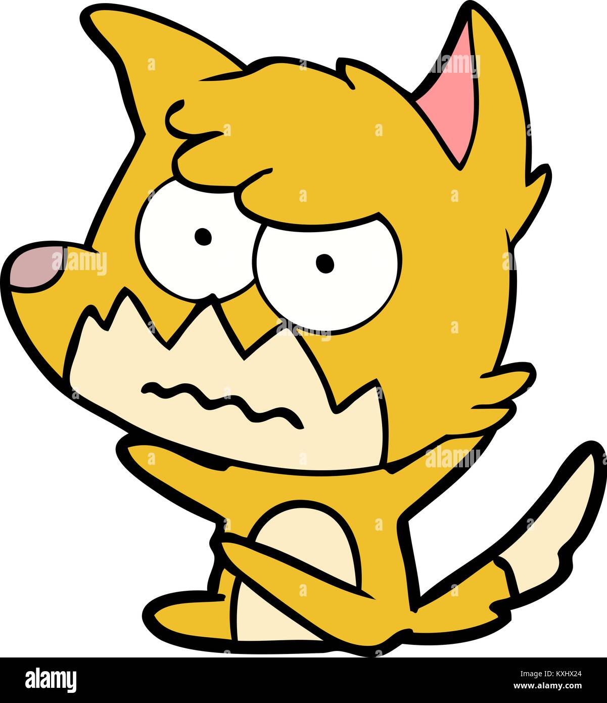 cartoon annoyed fox Stock Vector Image & Art - Alamy