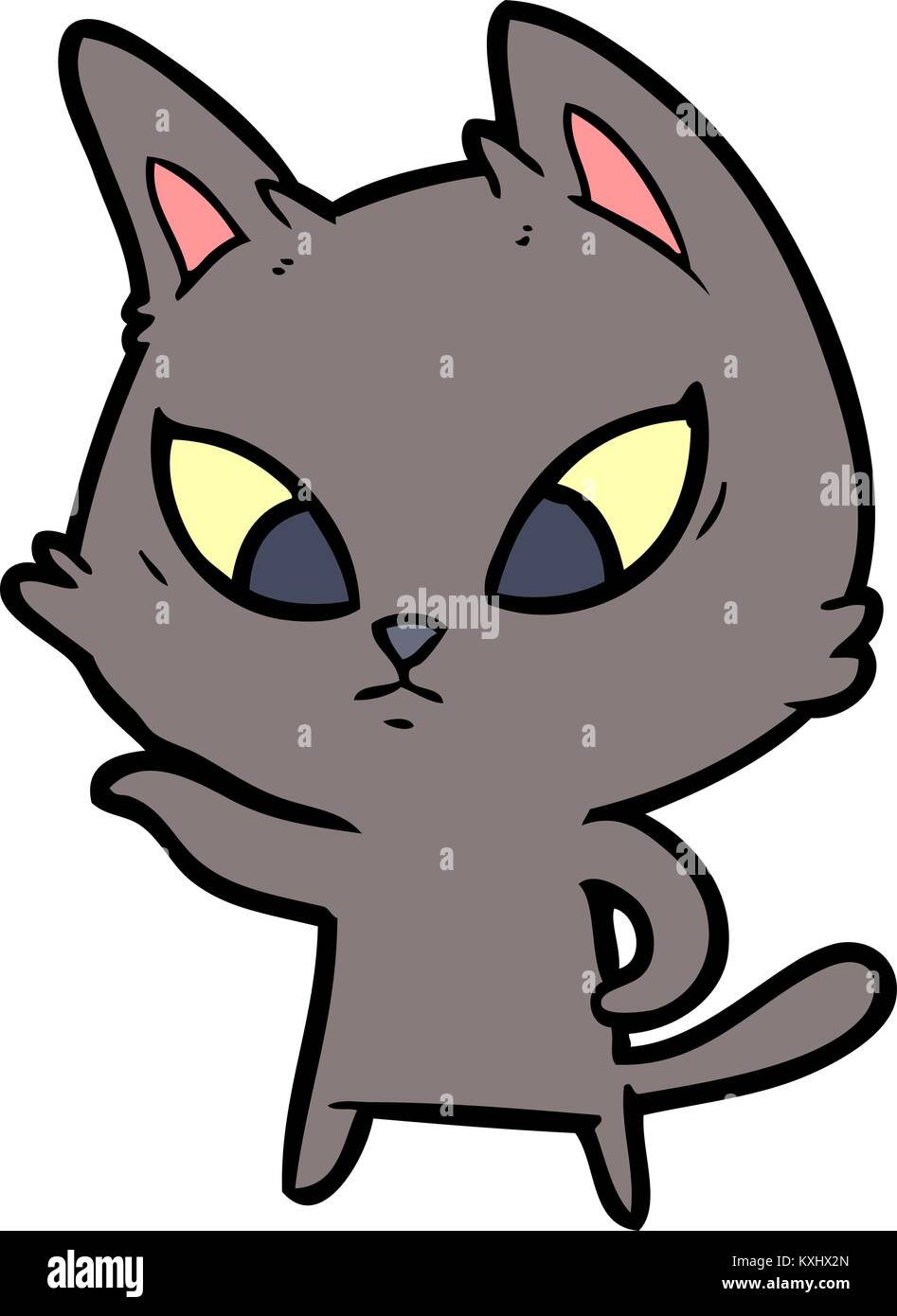 confused cartoon cat Stock Vector Image & Art - Alamy