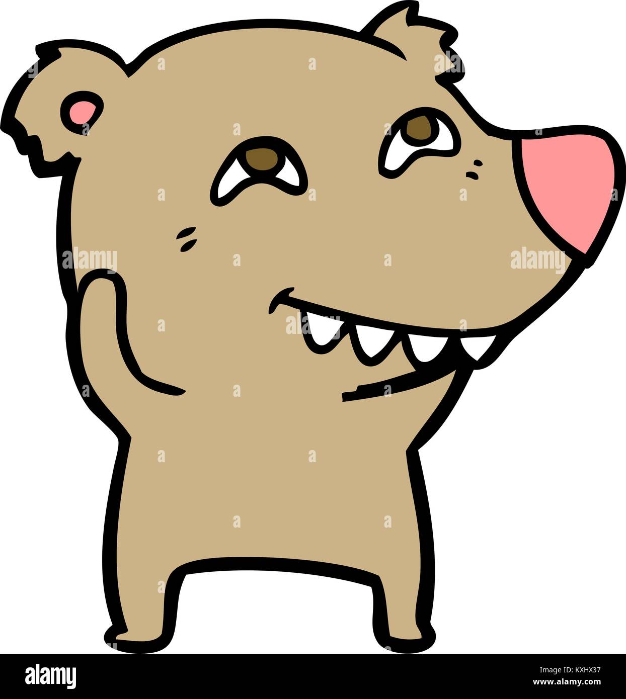 cartoon bear showing teeth Stock Vector Image & Art - Alamy