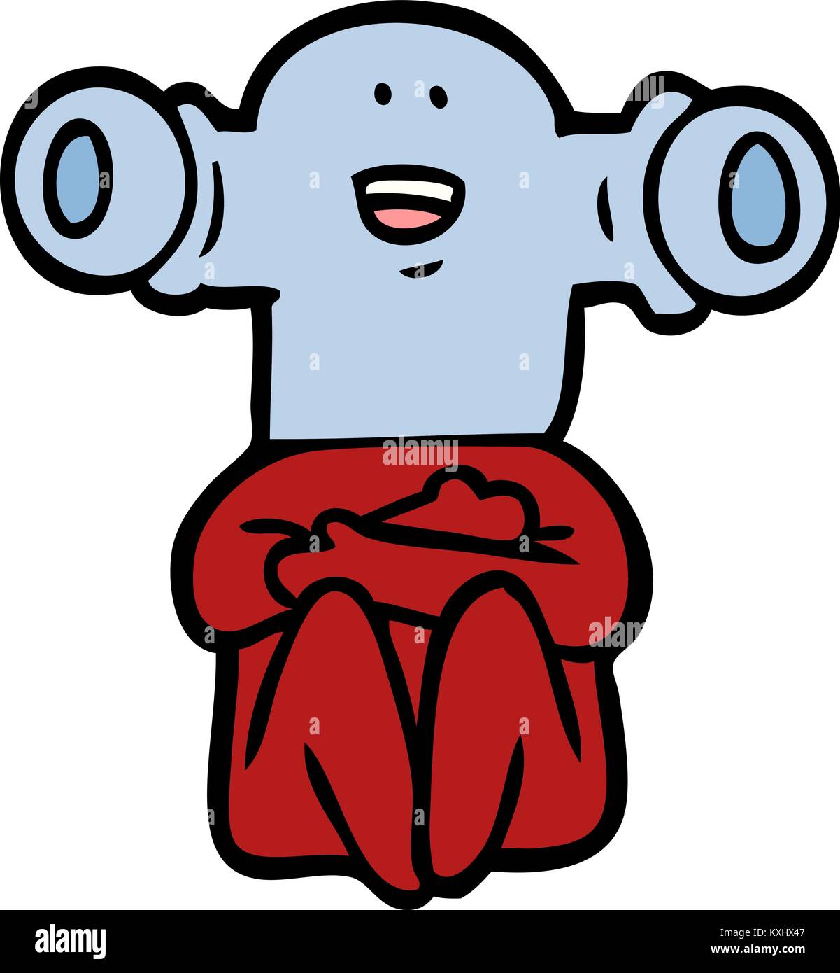 friendly cartoon alien Stock Vector Image & Art - Alamy