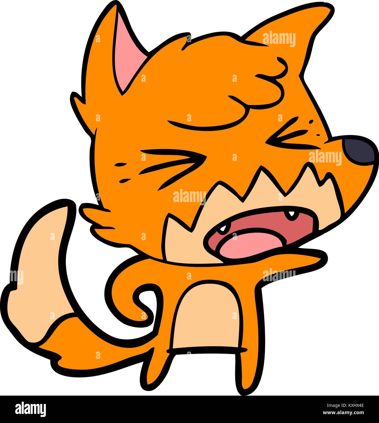 angry cartoon fox Stock Vector Image & Art - Alamy