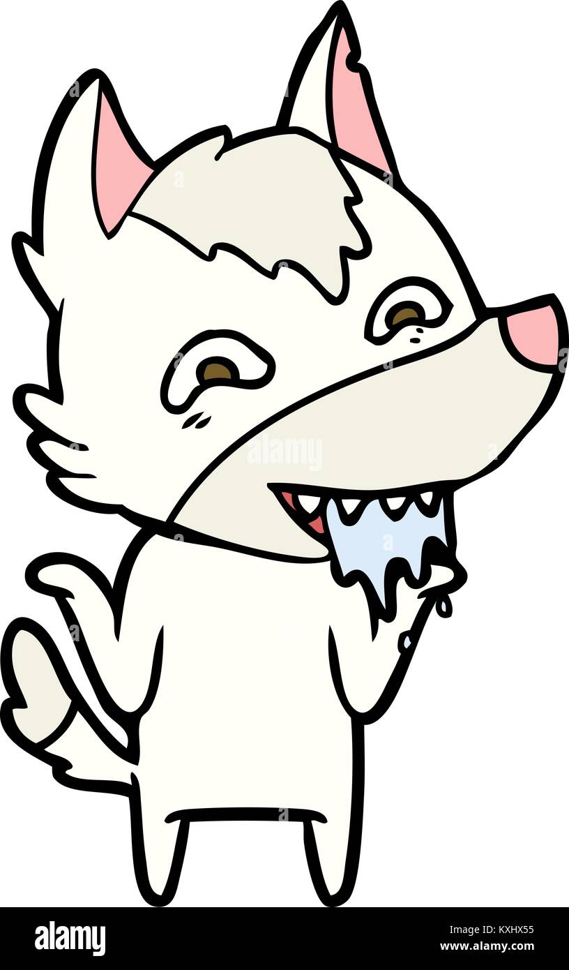 cartoon hungry wolf Stock Vector Image & Art - Alamy