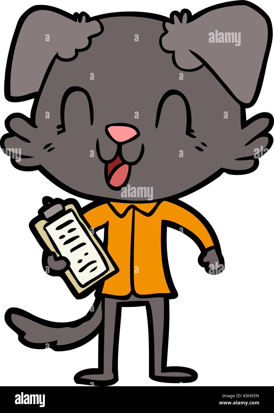 laughing cartoon dog boss Stock Vector Image & Art - Alamy
