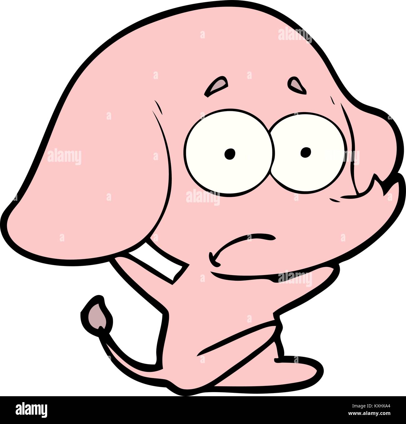 cartoon unsure elephant Stock Vector Image & Art - Alamy