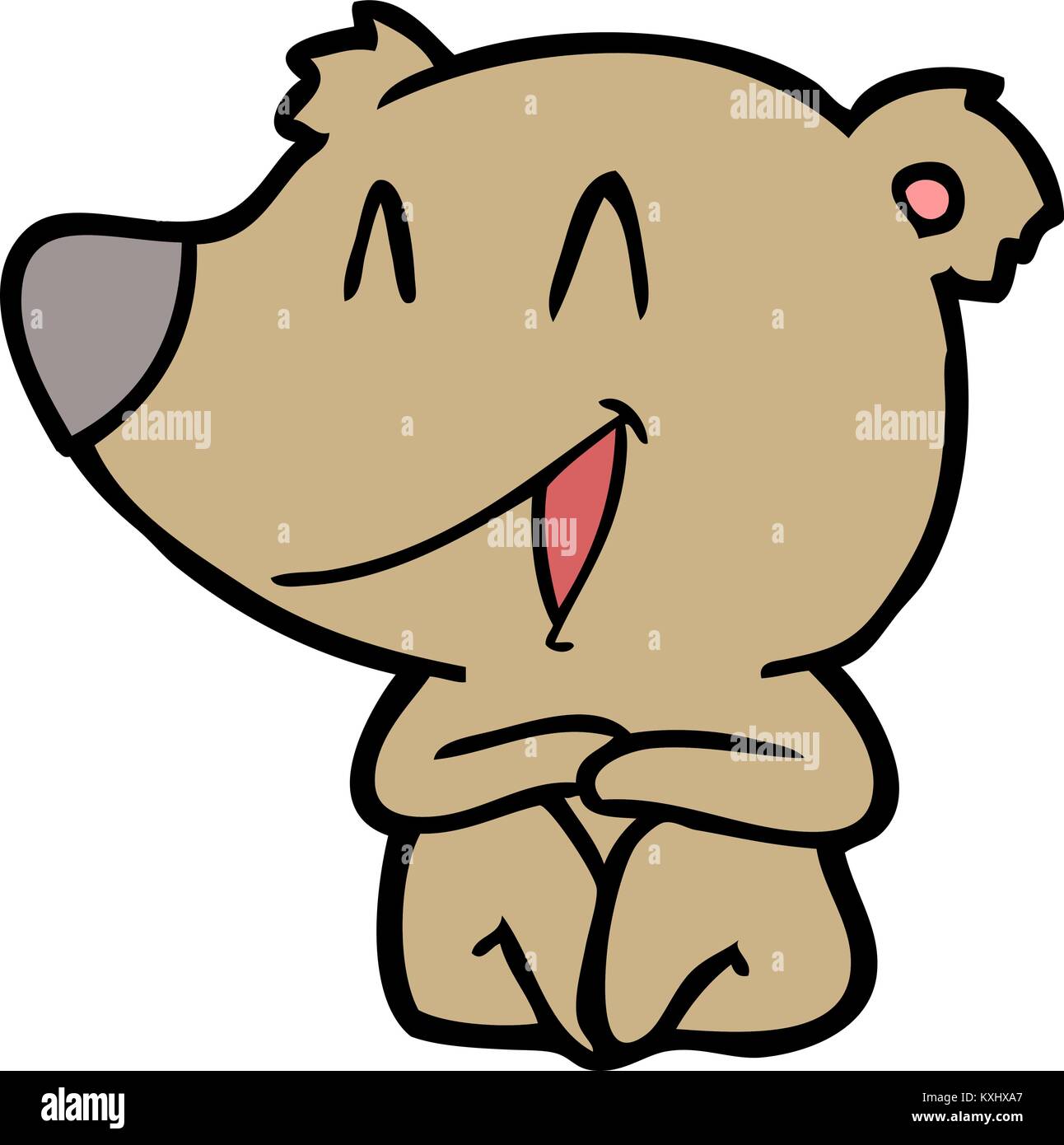 laughing bear cartoon Stock Vector Image & Art - Alamy