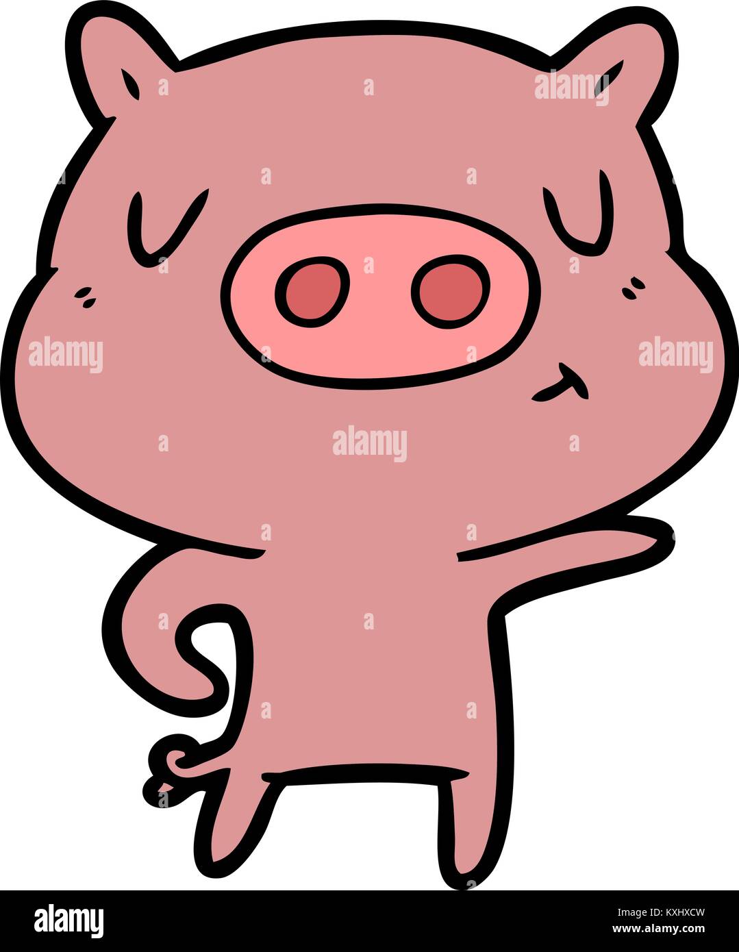 cartoon pig pointing Stock Vector Image & Art - Alamy