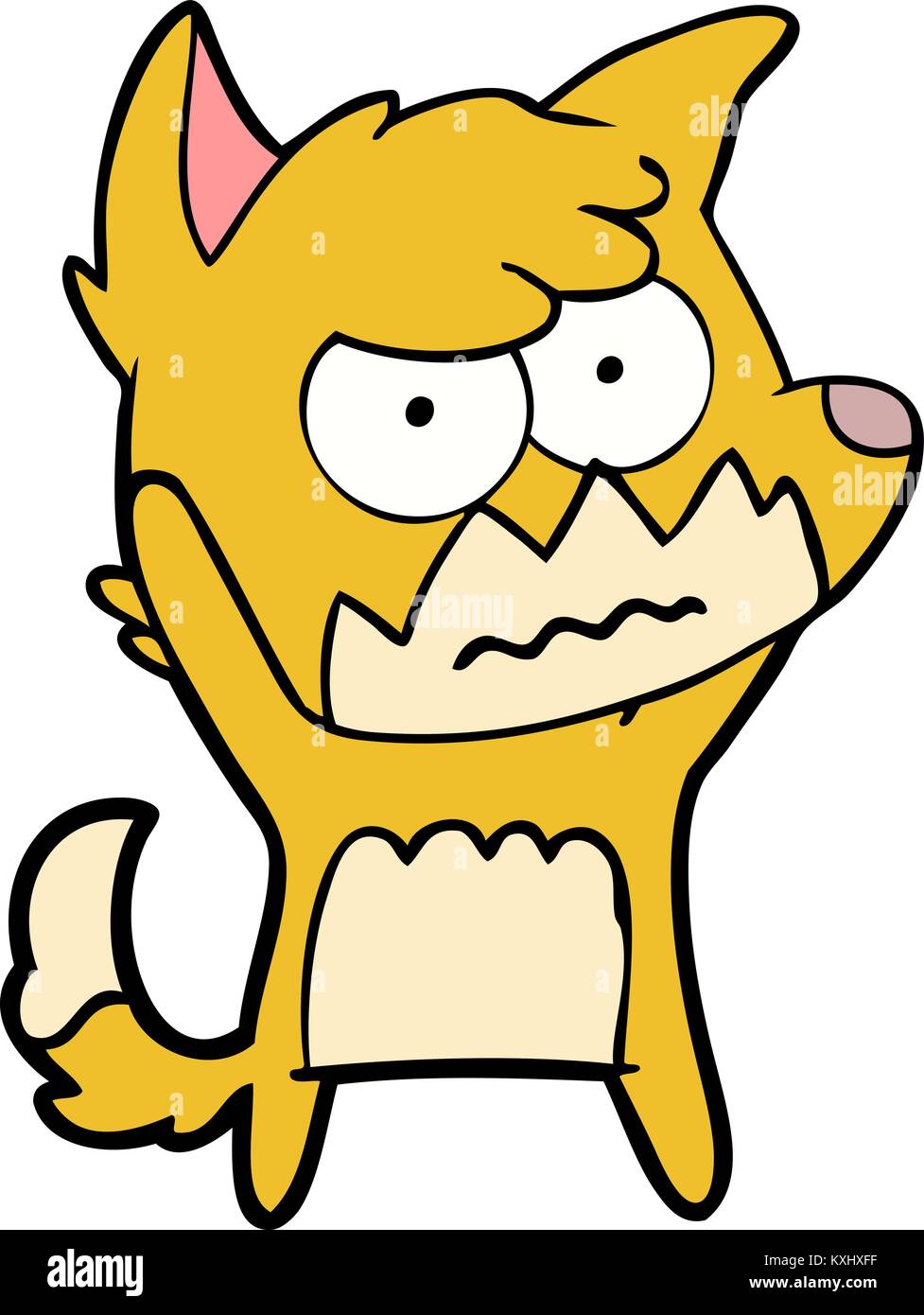 cartoon annoyed fox Stock Vector Image & Art - Alamy