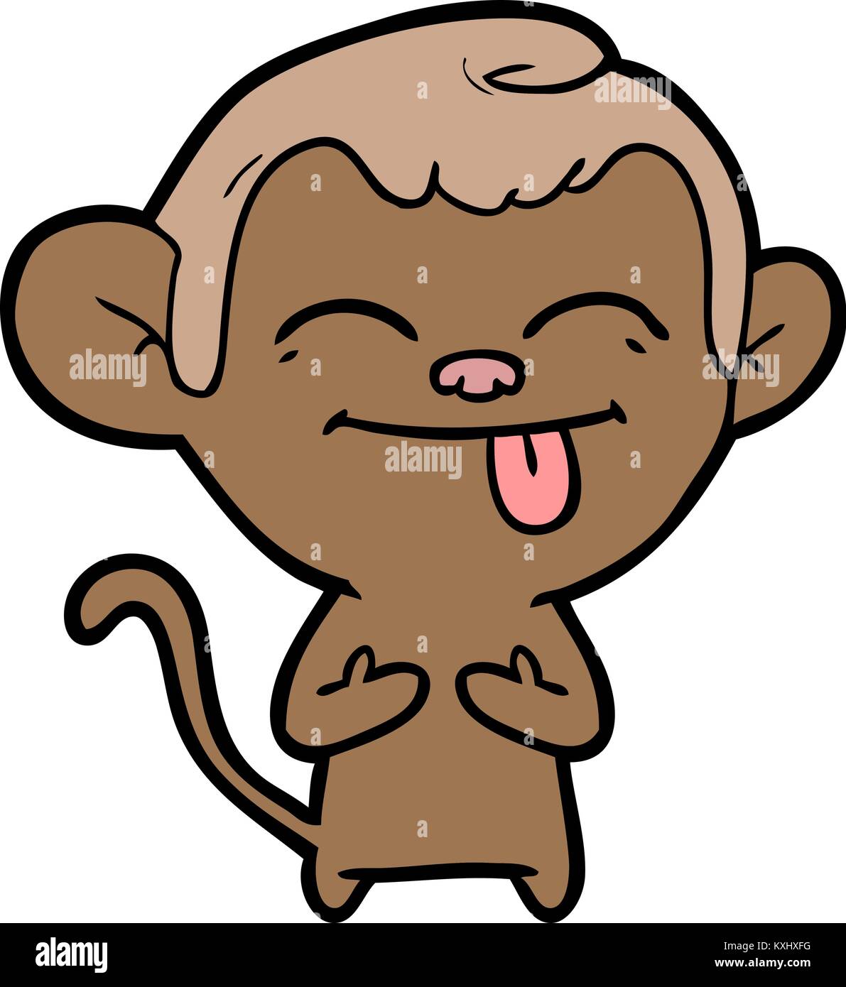 funny cartoon monkey Stock Vector Image & Art - Alamy