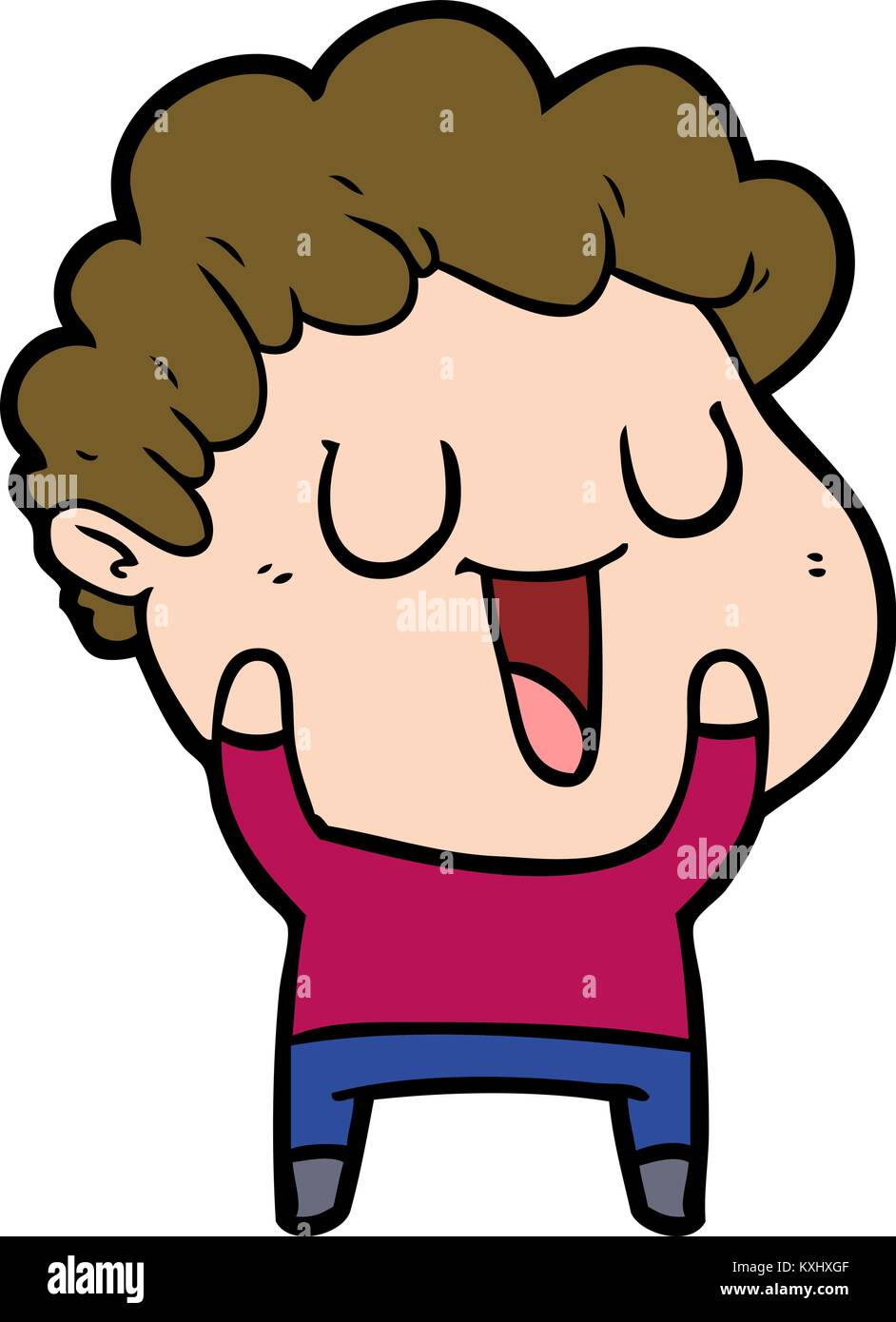 laughing cartoon man Stock Vector Image & Art - Alamy