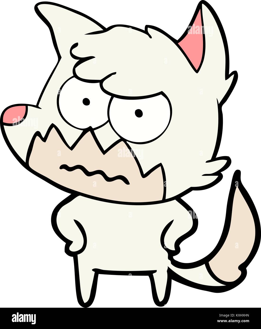 cartoon annoyed fox Stock Vector Image & Art - Alamy