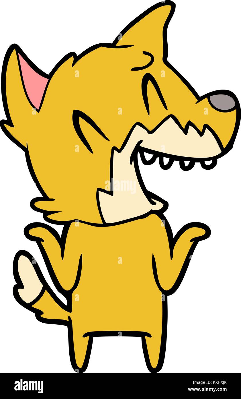 laughing fox cartoon Stock Vector Image & Art - Alamy