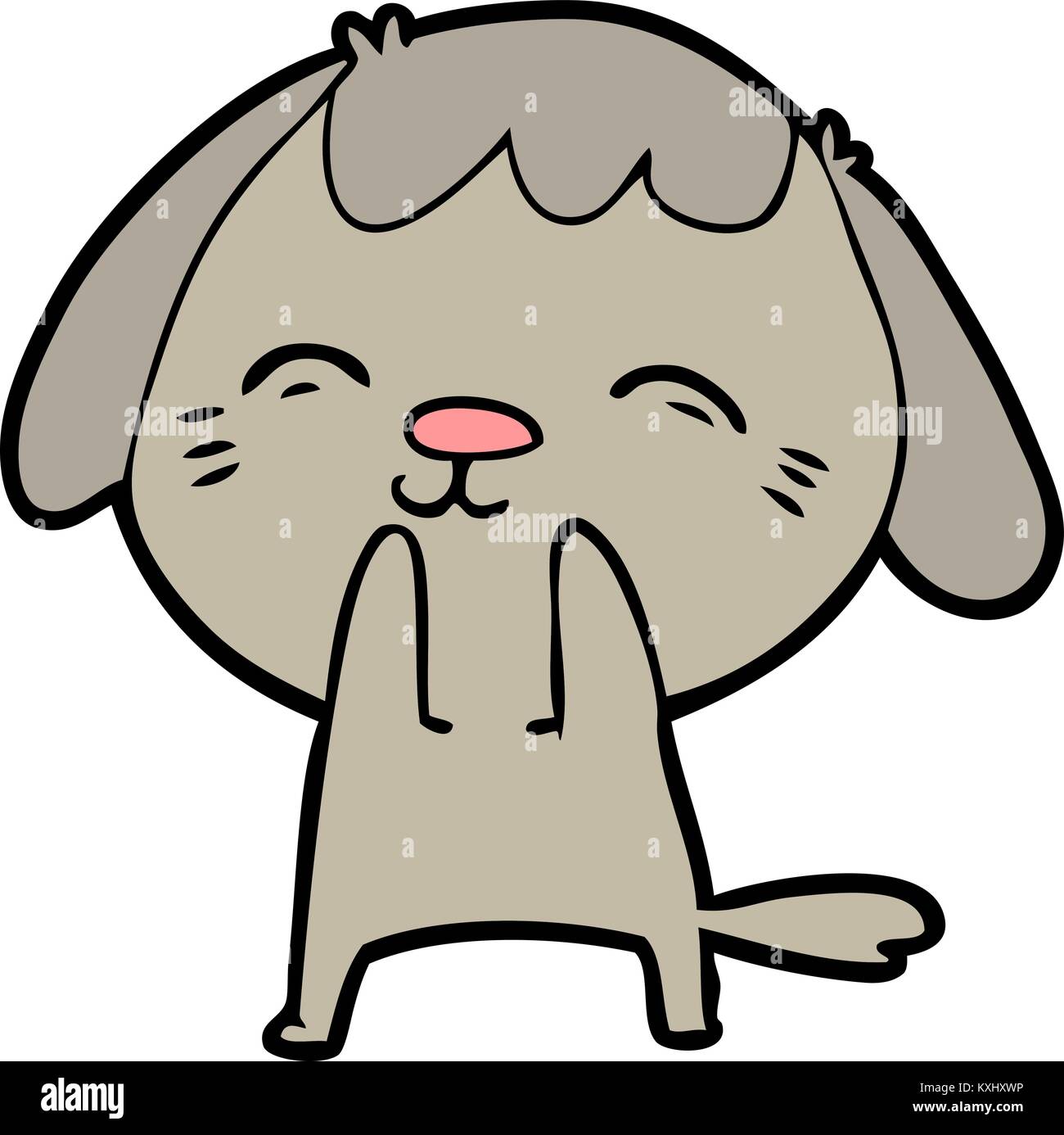 happy cartoon dog Stock Vector Image & Art - Alamy