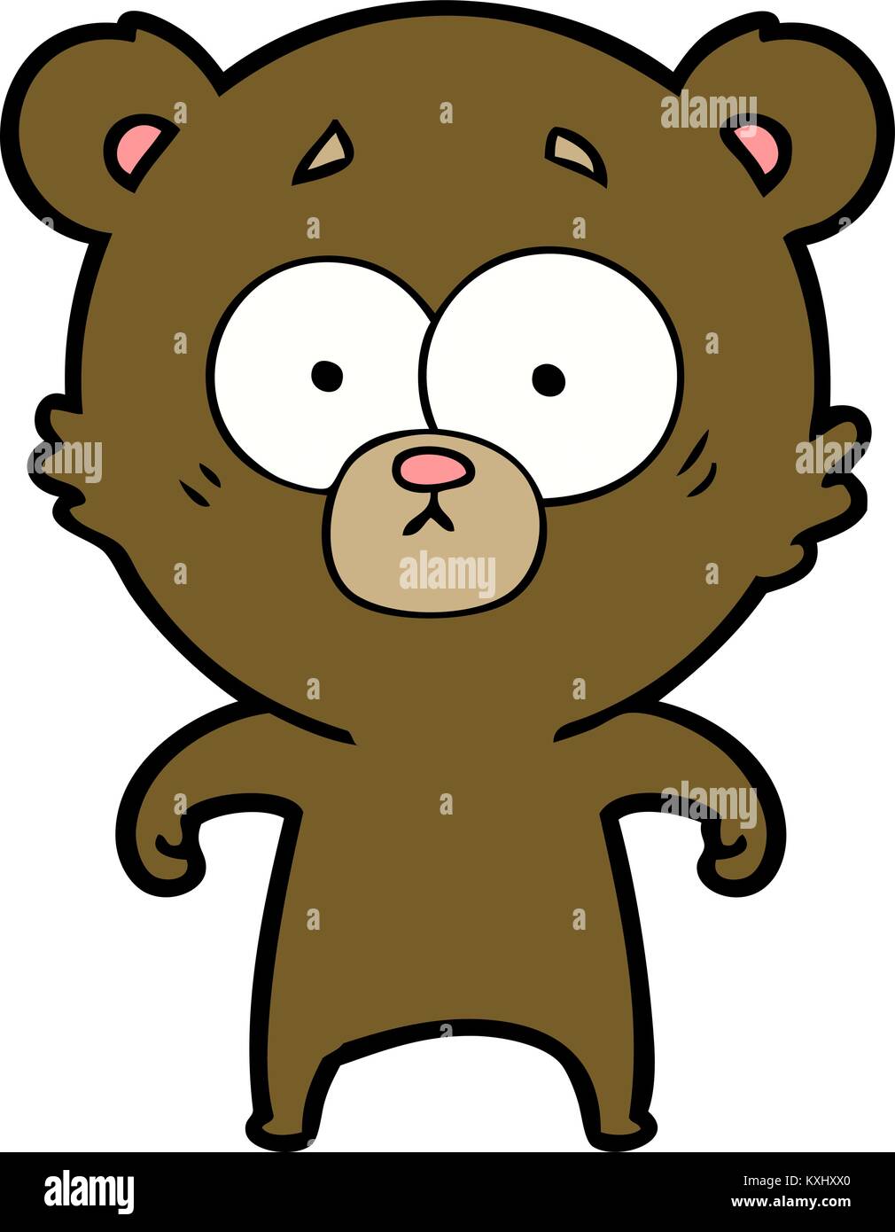 surprised bear cartoon Stock Vector Image & Art - Alamy