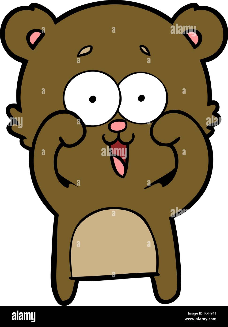 laughing teddy bear cartoon Stock Vector Image & Art - Alamy