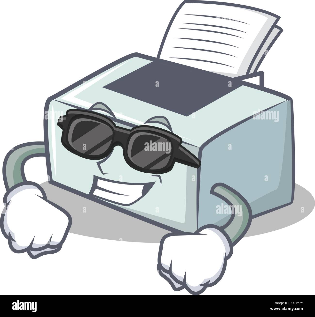 Super cool printer character cartoon style Stock Vector Image & Art - Alamy