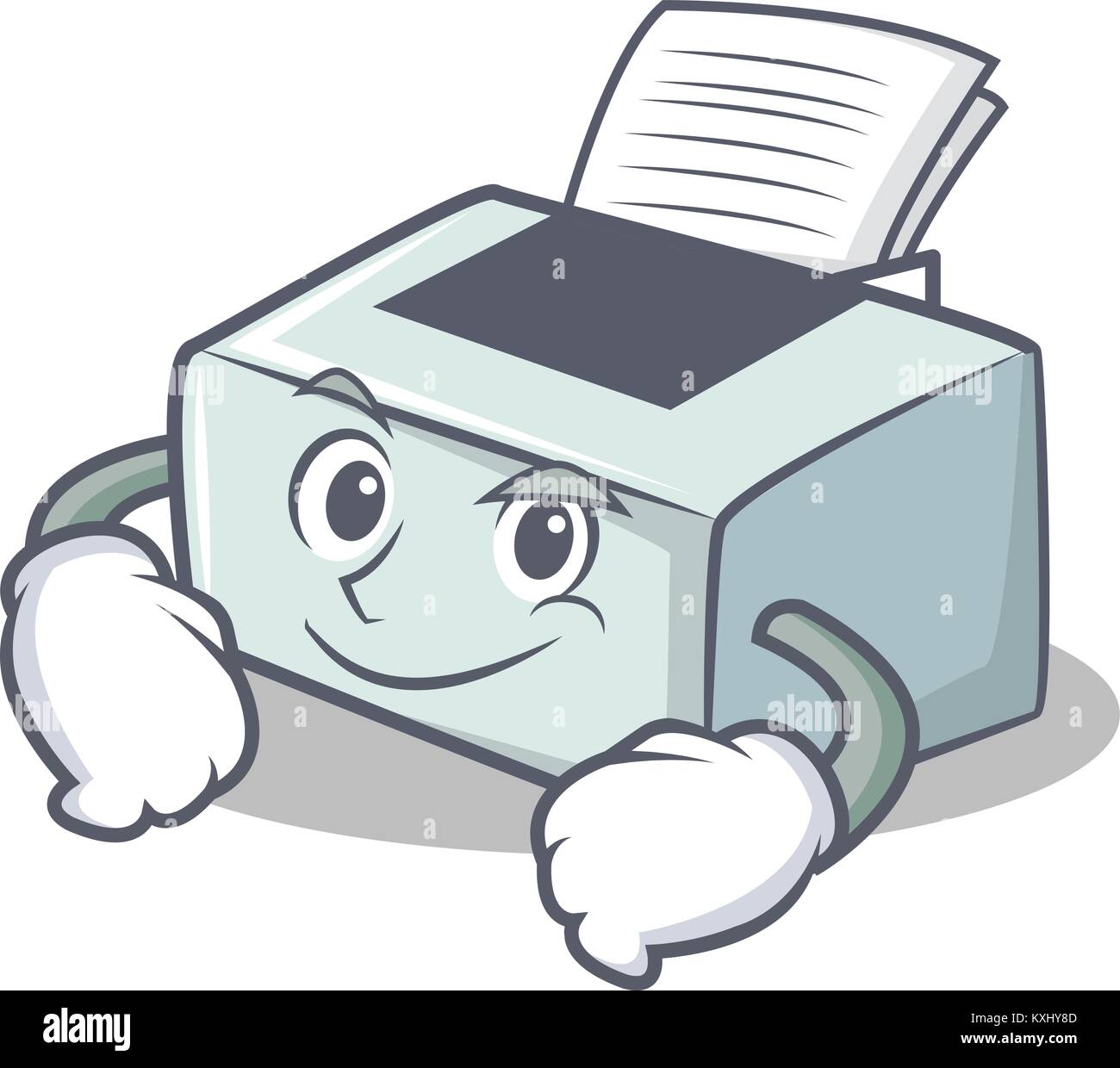 Smirking printer character cartoon style Stock Vector Image & Art - Alamy