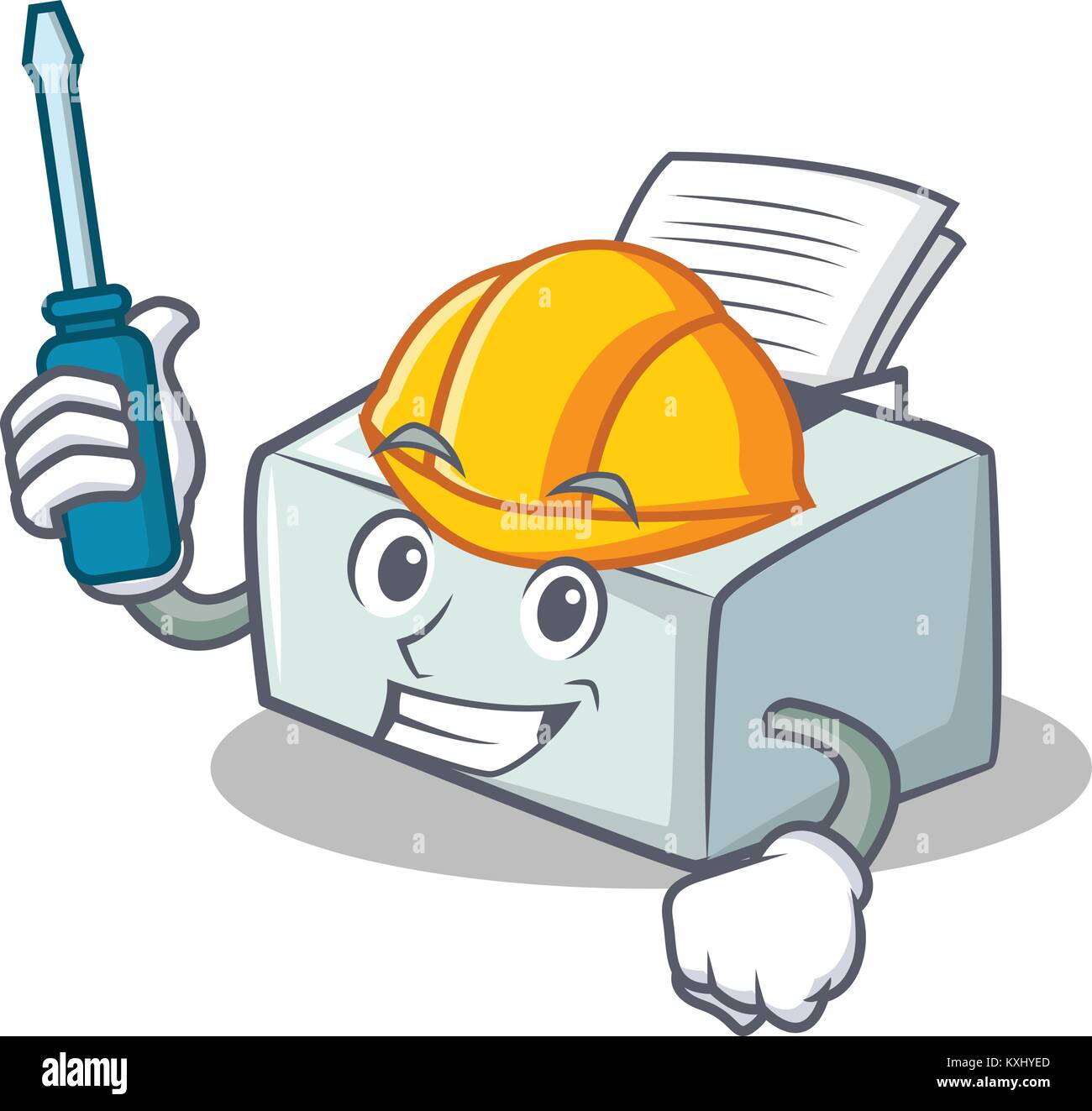 Automotive printer mascot cartoon style Stock Vector Image & Art - Alamy