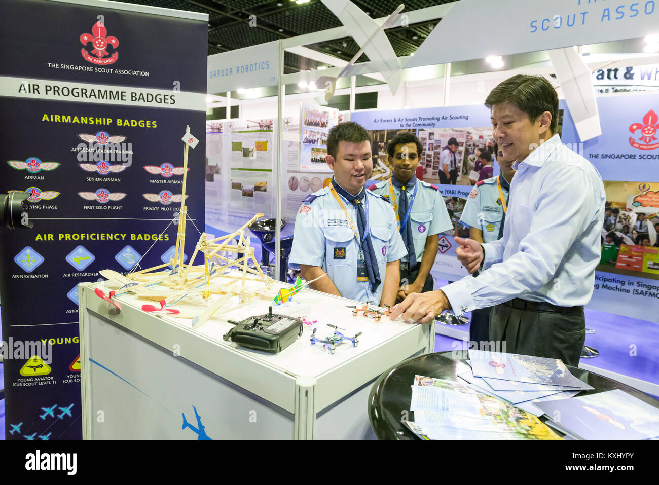 Singapore, 24 August 2017: Minister Ng Chee Meng speaking with ...