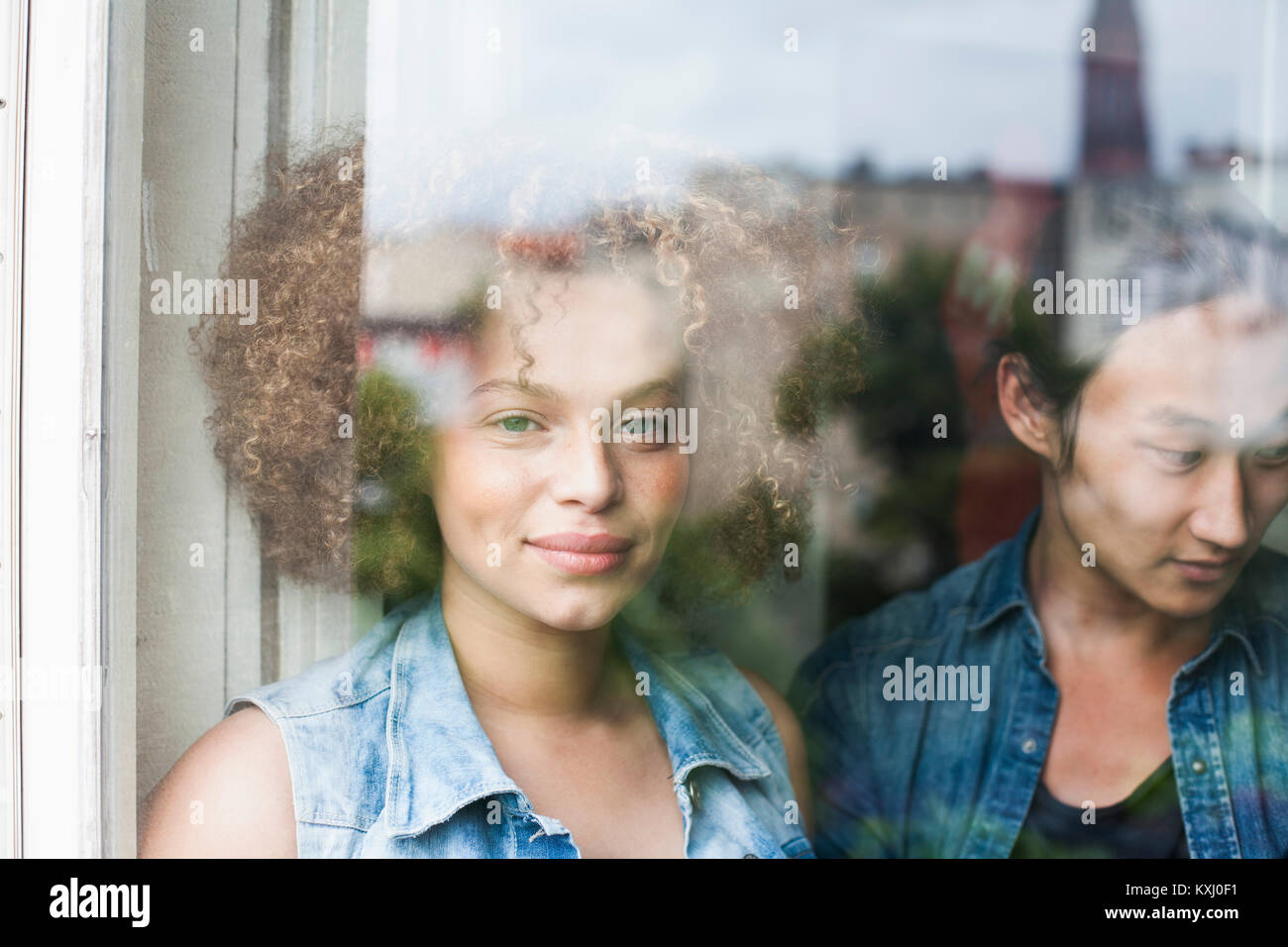Seen through glass hi-res stock photography and images - Alamy