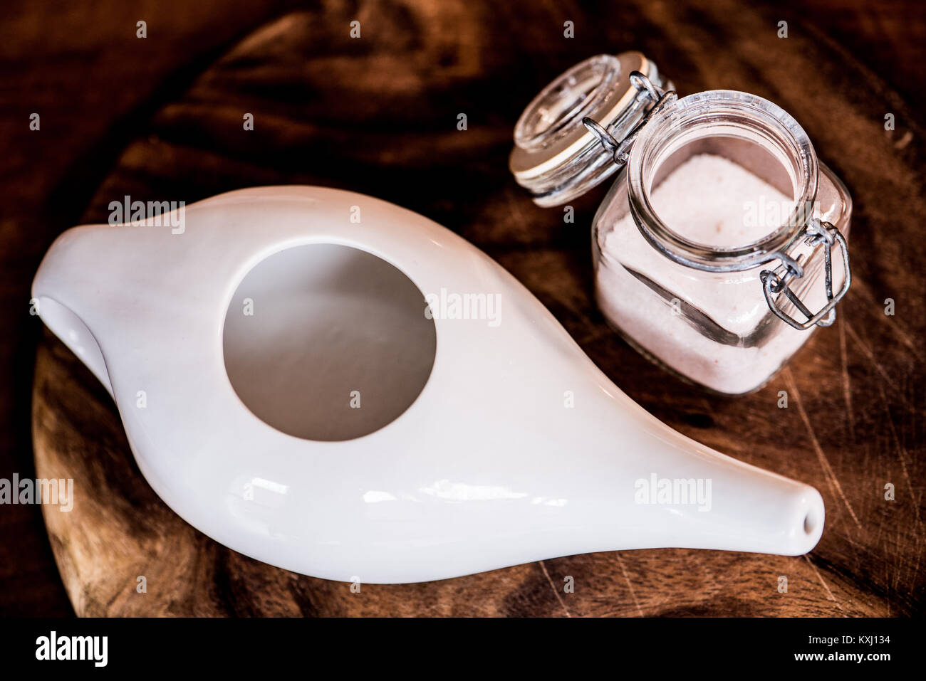 neti pot, ayurvedic tools for cleaning nose with water and salt, view ...