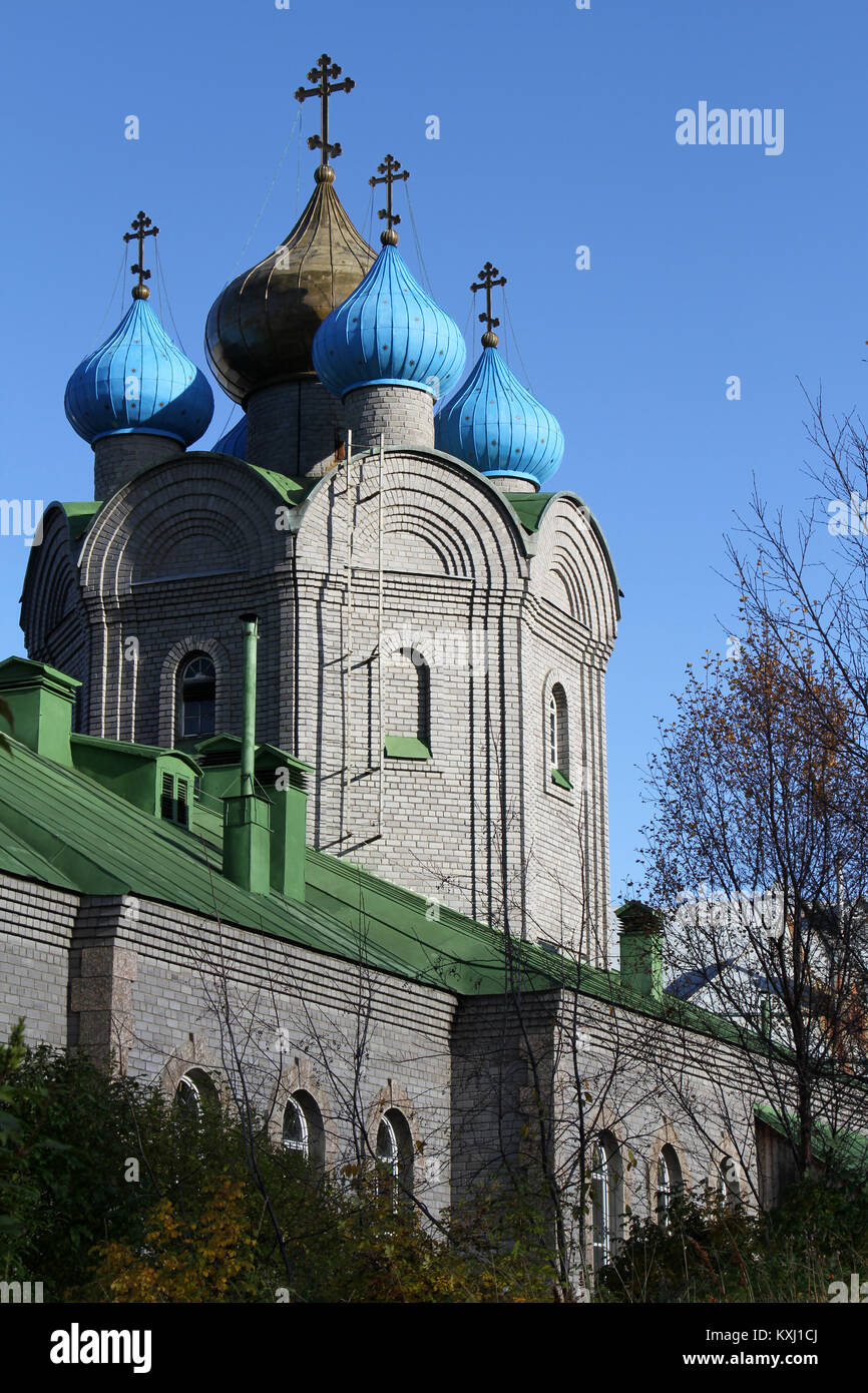 New Russian orthodox church in Murmansk, Russia Stock Photo - Alamy