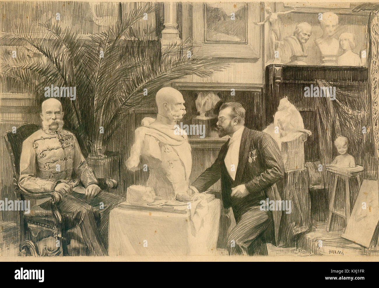 Artur Lajos Halmi, a Hungarian sculptor, worked with Georg Zelle to ...