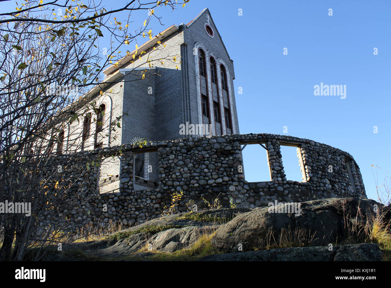 New christian church on the hill in Murmansk, Russia Stock Photo - Alamy