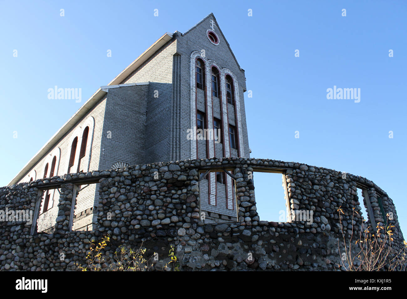 New christian church on the hill in Murmansk, Russia Stock Photo - Alamy