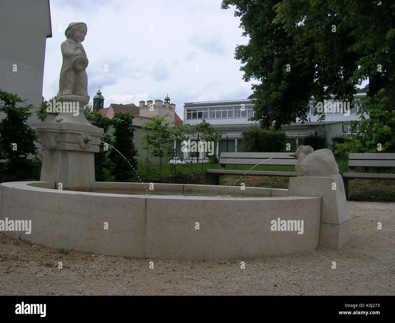 This image shows the well (Brunnen) at Am Graben, Eichstätt, Germany ...
