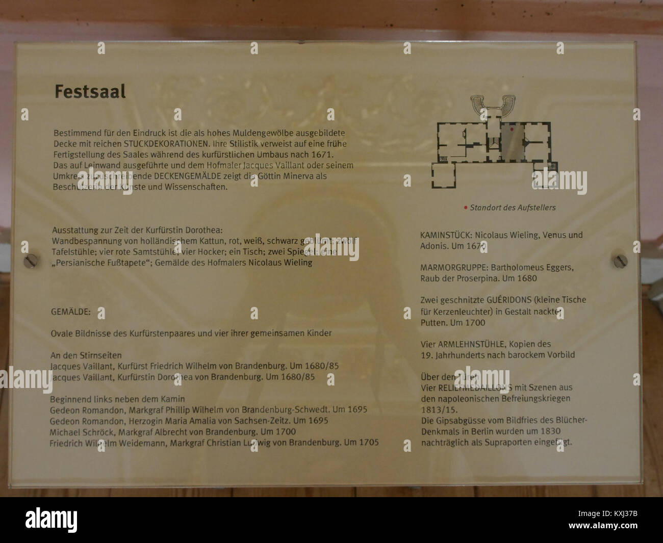 Photograph of a display at Caputh Castle, showing exhibition objects ...