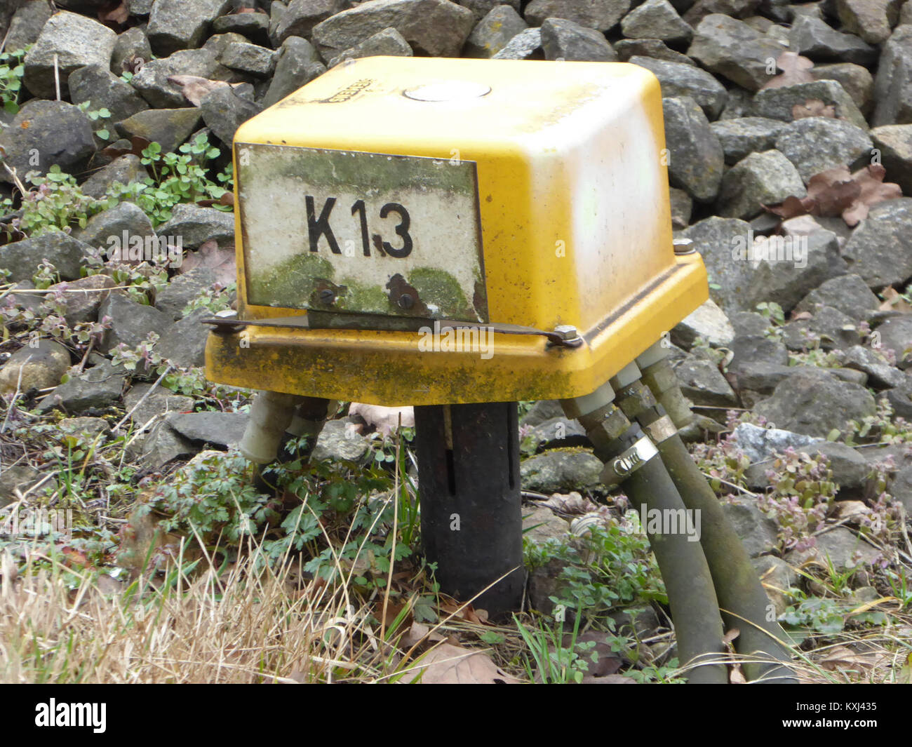 Photograph of an axle counter connection box located near Rosenheimer ...